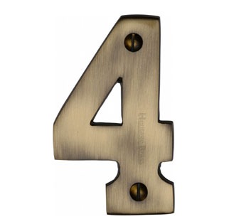 Heritage House Numbers C1566 4 Antique Brass - Broughtons Lighting ...