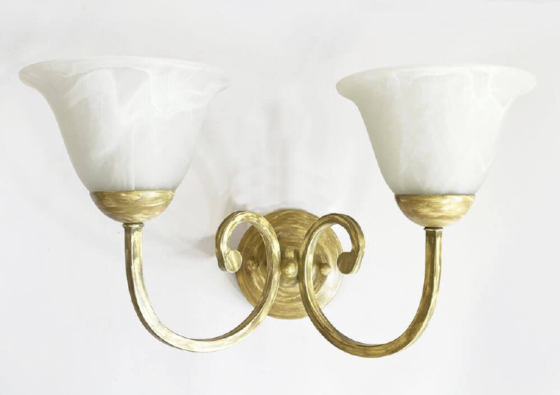 Valsan Jardine Twin Wall Light - Cream Fossil Wash - Broughtons ...