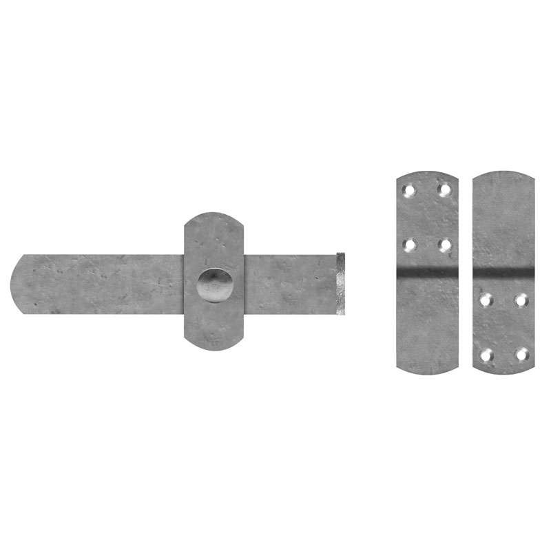 Kick Over Gate Latch Galvanised Steel - Broughtons Lighting & Ironmongery