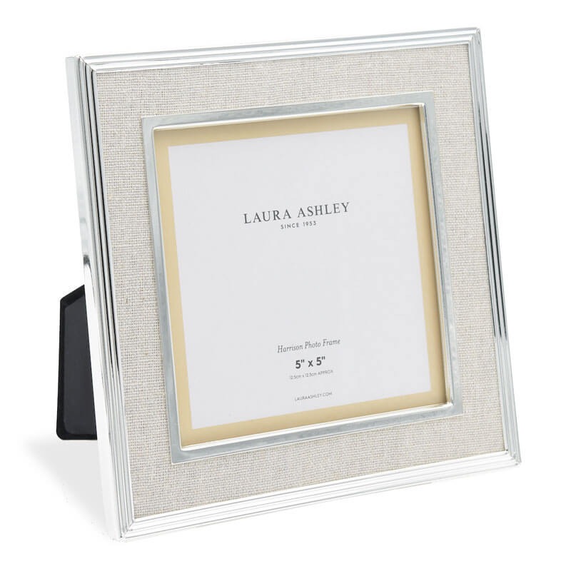 Laura Ashley Harrison Photo Frame 5" x 5" Natural Linen - Broughtons ...