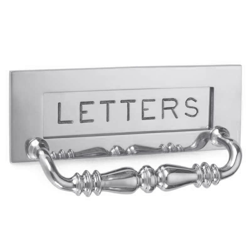 Croft 6358 Letter Plate With Handle Polished Chrome - Broughtons ...