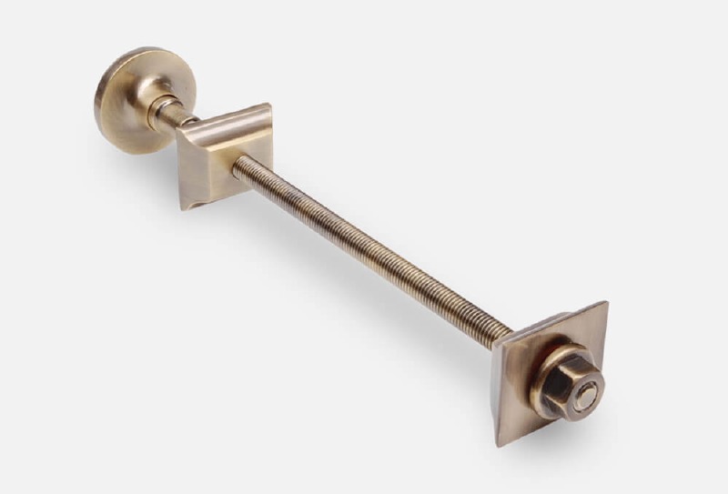 Luxury Radiator Wall Stay - Antique Brass - Broughtons Lighting ...