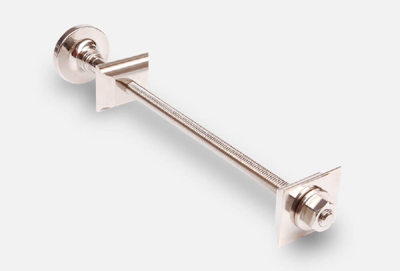 Luxury Radiator Wall Stay - Polished Nickel - Broughtons Lighting ...