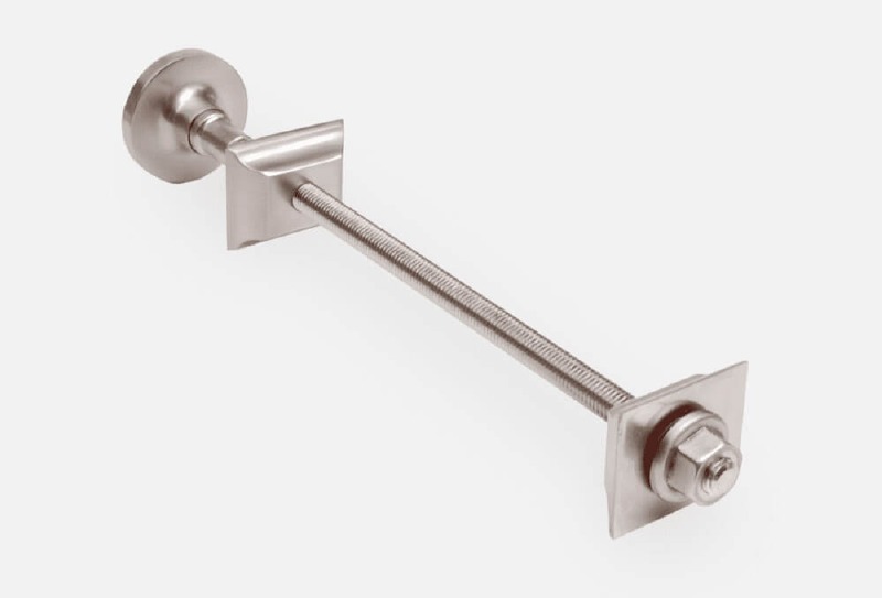 Luxury Radiator Wall Stay - Satin Nickel - Broughtons Lighting ...