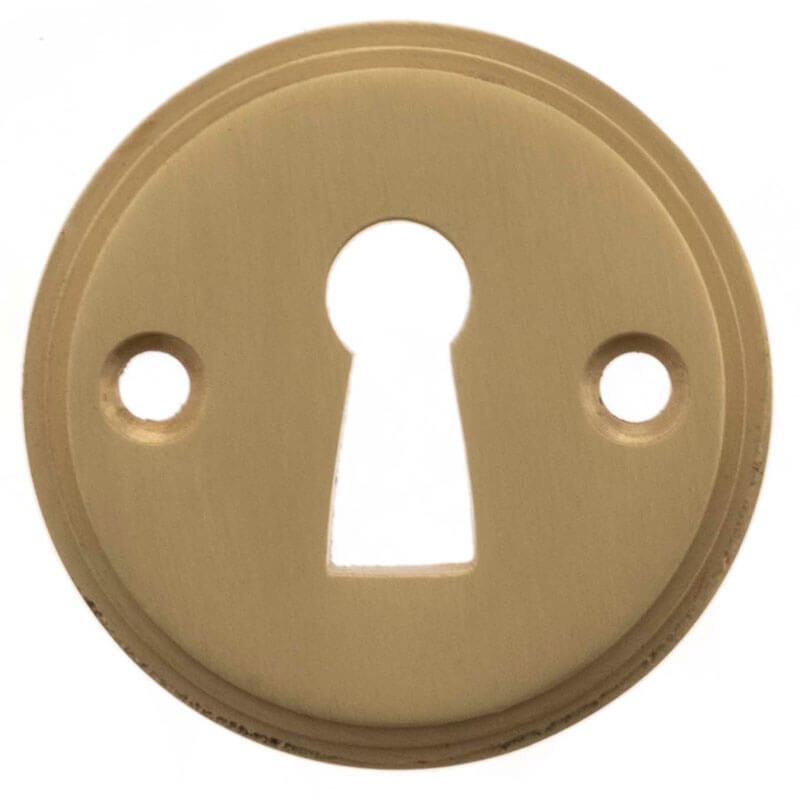 Millhouse Key Hole Escutcheon Satin Brass - Broughtons Lighting ...
