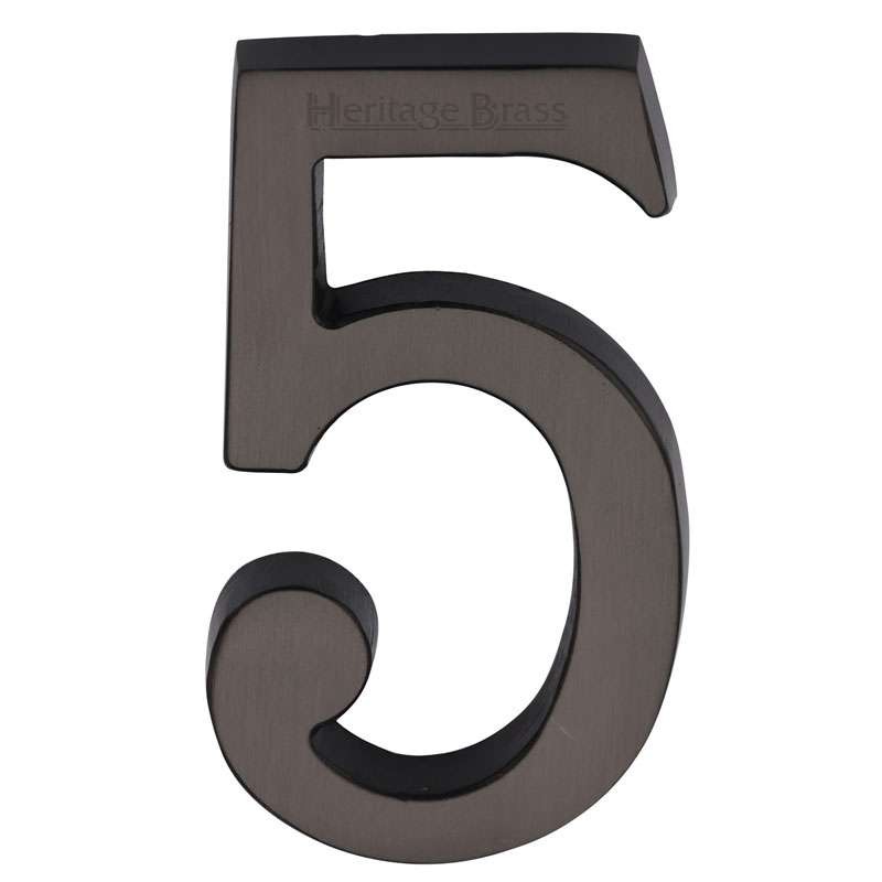 Heritage House Number 5 C1564 Matt Bronze - Broughtons Lighting ...