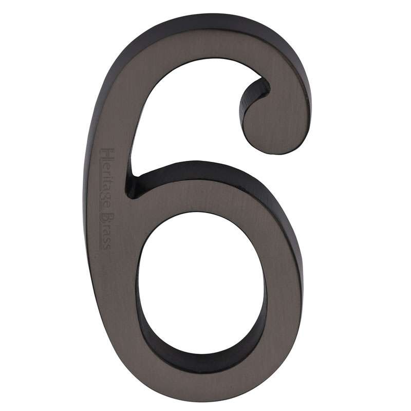 Heritage House Number 6 C1564 Matt Bronze - Broughtons Lighting ...