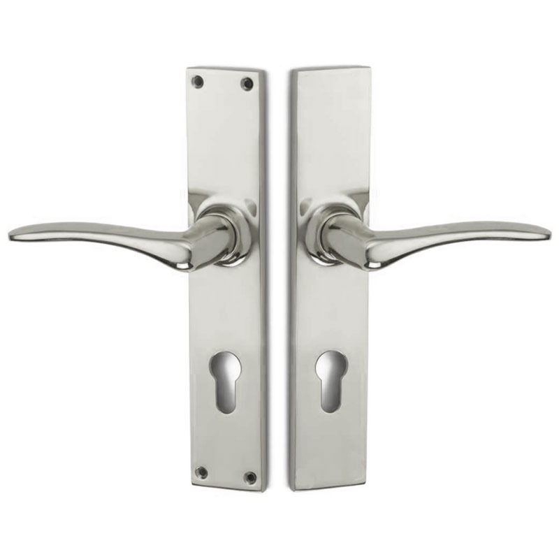 Ockham Multipoint Door Handles Right Hand Polished Nickel - Broughtons ...