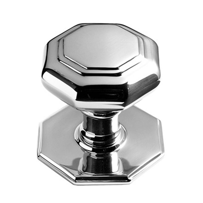 Samuel Heath Octagonal Centre Knob P2130/C Polished Chrome - Broughtons Lighting & Ironmongery