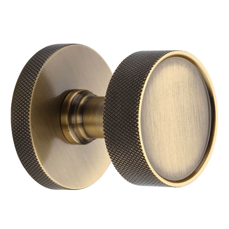 Heritage Owen Door Knobs OWN5490 Antique Brass - Broughtons Lighting & Ironmongery