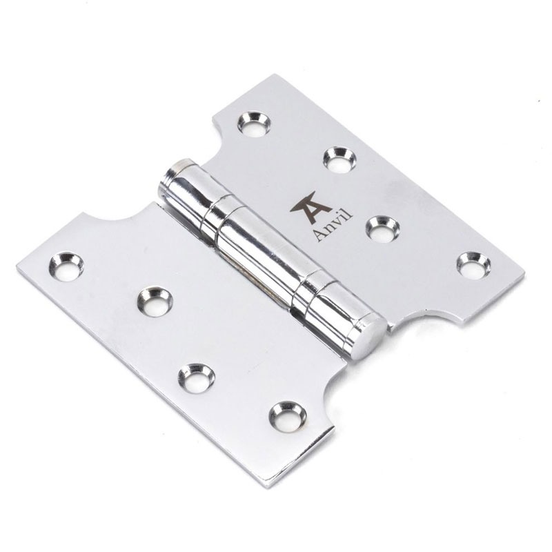 From The Anvil Parliament Hinges 4" x 2" x 4" Polished Chrome ...