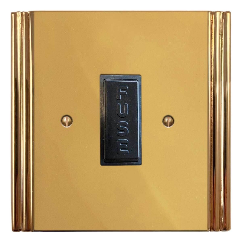 Plaza Fused Spur Connection Unit 13 Amp Polished Brass Unlacquered ...