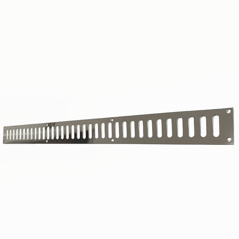 Plain Slotted Air Vent Cover 24" x 2" Polished Stainless Steel ...