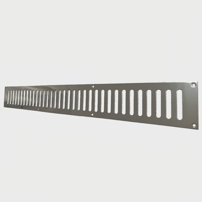 Plain Slotted Air Vent Cover 24" x 3" Polished Stainless Steel ...