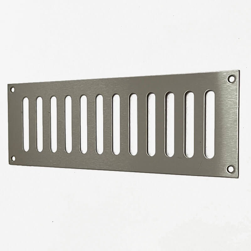Plain Slotted Air Vent Cover 9" x 3" Satin Stainless Steel - Broughtons ...