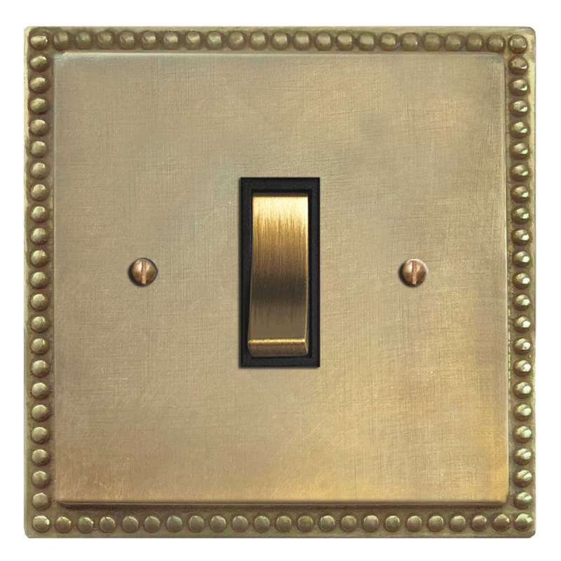 Regency Rocker Light Switch 1 Gang Antique Satin Brass - Broughtons ...