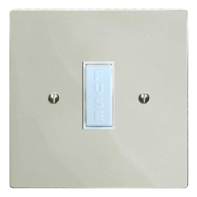 Victorian Fused Spur Connection Unit 13 Amp Polished Nickel ...