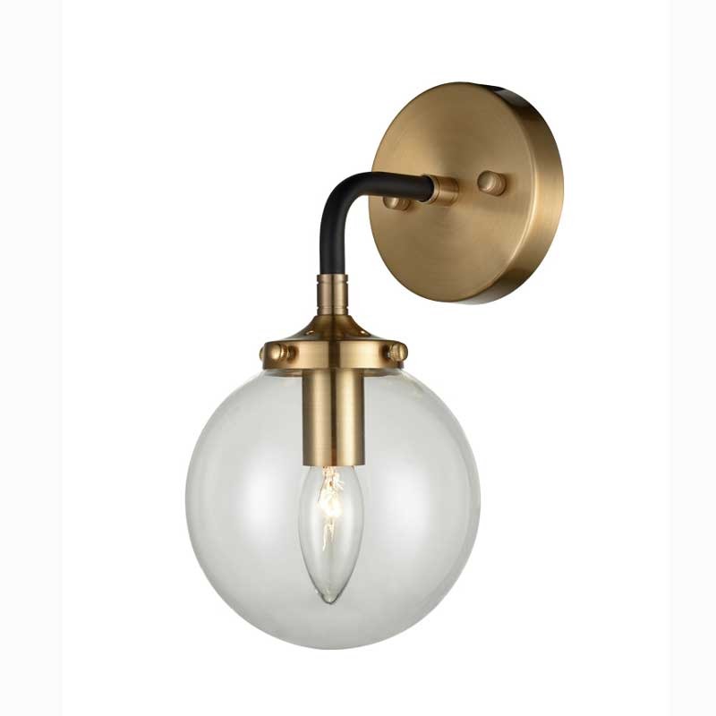 Reaction Wall Light Black & Gold - Broughtons Lighting & Ironmongery