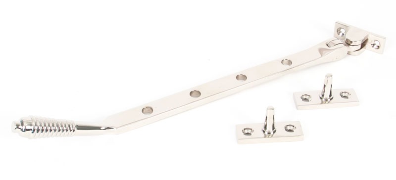 From The Anvil Reeded Window Stay Polished Nickel 10" - Broughtons ...