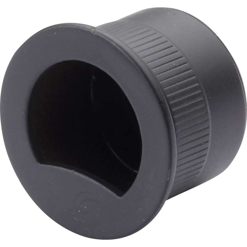 Heritage Ring Flush Finger Pull RD373 Matt Black - Broughtons Lighting ...