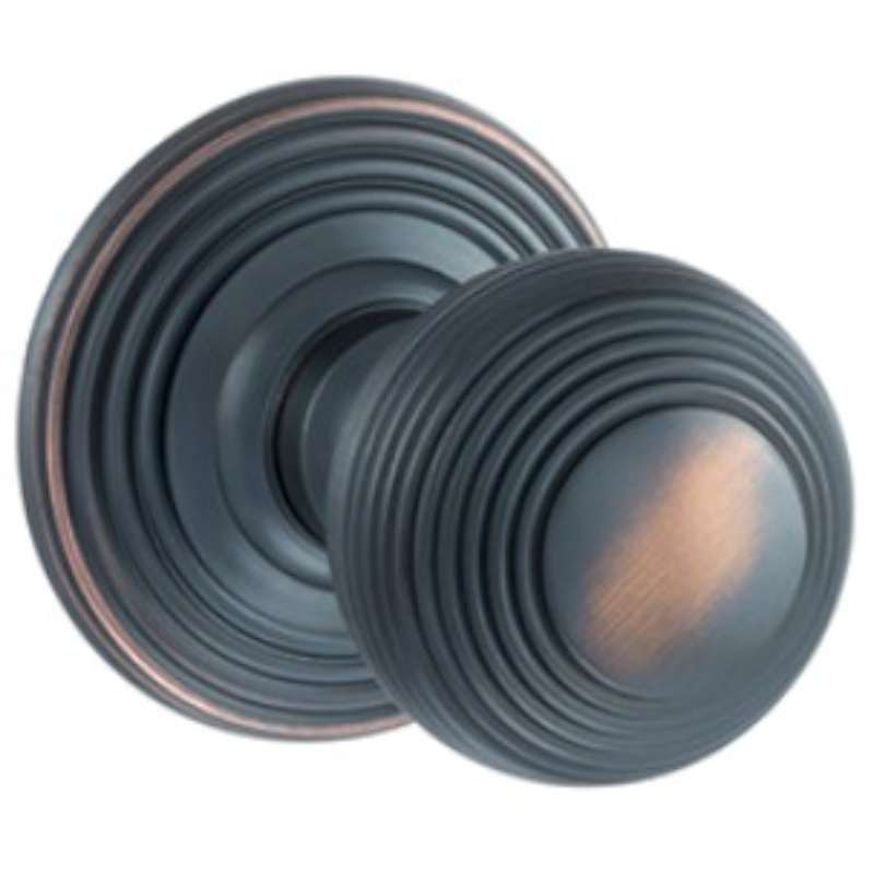 Ripon Mortice Door Knob Antique Copper - Broughtons Lighting & Ironmongery