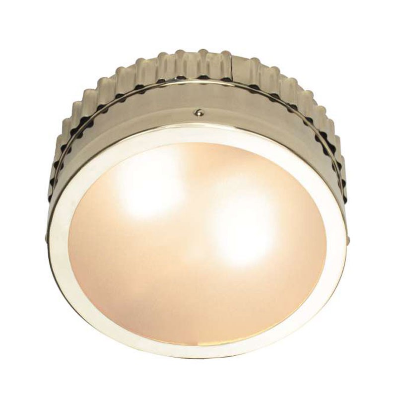 Ripple Small Round Bulkhead Light IP44 Nickel - Broughtons Lighting ...