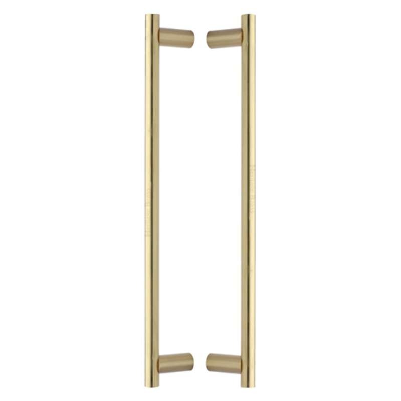 Heritage Round Bar Pull Handles BTB2059 489mm Satin Brass - Broughtons ...