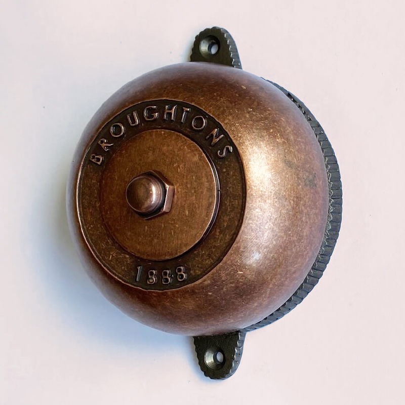 Rotary 1888 Door Bell Antique Copper Finish - Broughtons Lighting ...