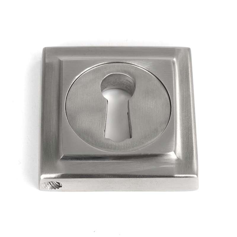 From The Anvil Round Escutcheon Square Satin 316 Stainless Steel ...
