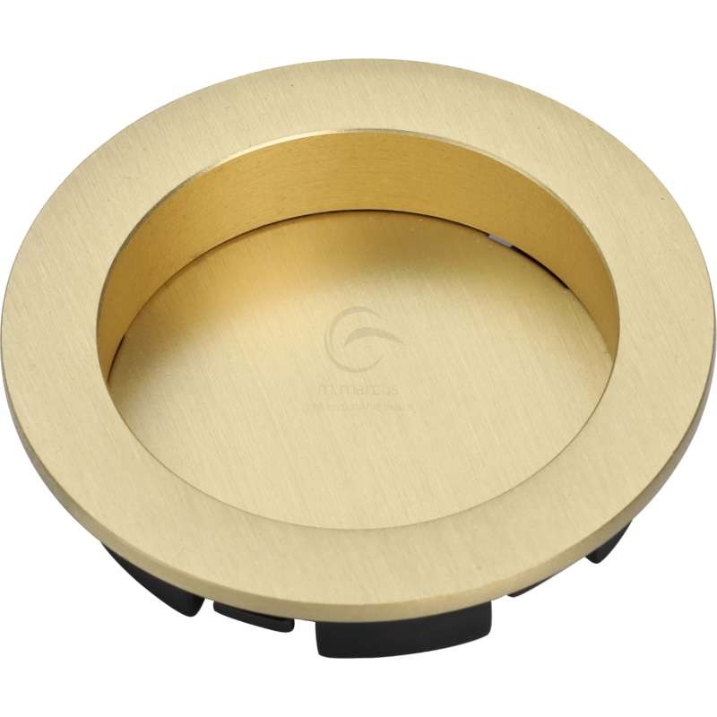 Heritage Round Flush Pull RD2322 Satin Brass - Broughtons Lighting ...