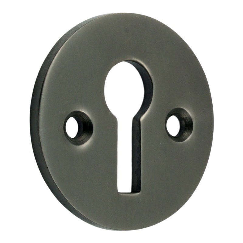 Round Open Escutcheon Dark Bronze - Broughtons Lighting & Ironmongery