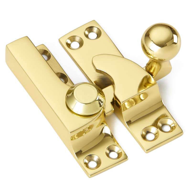 Classic Sash Fastener Polished Brass Unlacquered - Broughtons Lighting ...