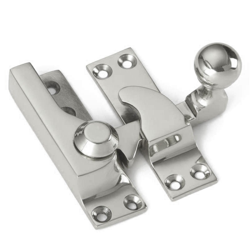 Long Arm Sash Fastener Polished Nickel - Broughtons Lighting & Ironmongery