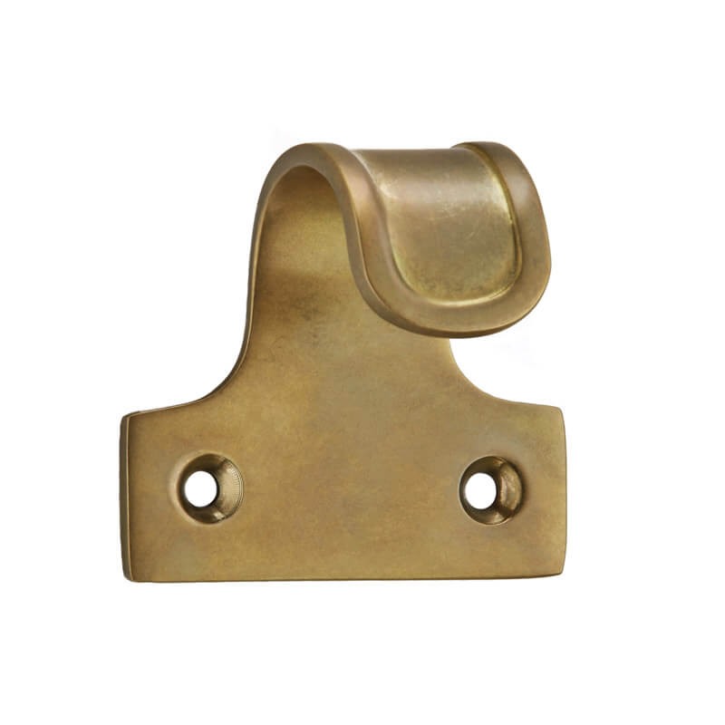 Raised Edge Sash Lift Aged Brass - Broughtons Lighting & Ironmongery