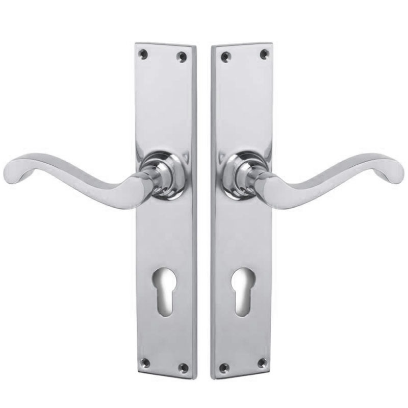 Shrewsbury Multipoint Door Handles Polished Chrome - Broughtons ...
