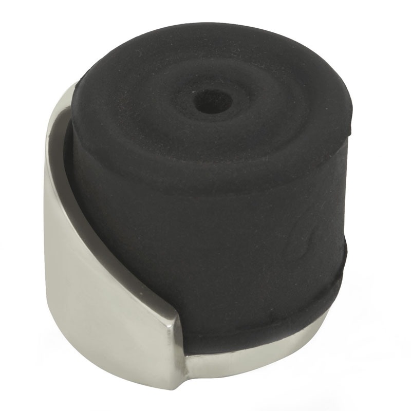 Shielded Door Stop Polished Nickel - Broughtons Lighting & Ironmongery