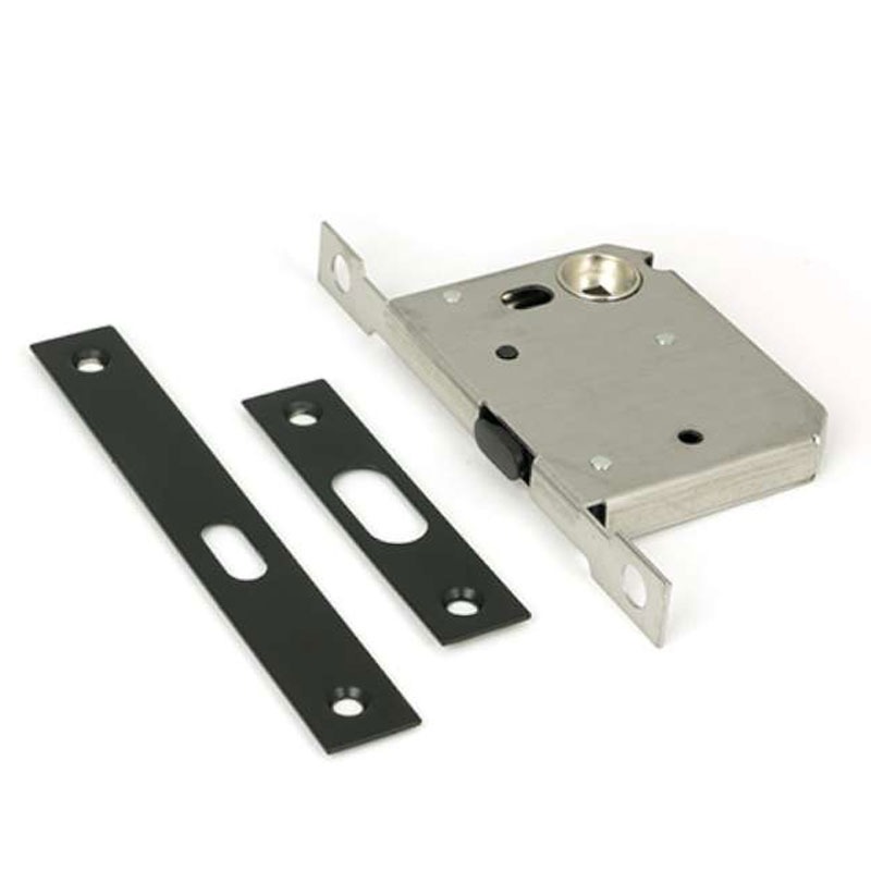 From The Anvil Sliding Door Lock Matt Black - Broughtons Lighting ...