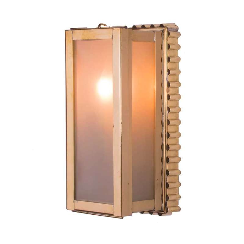 Ripple Small Bulkhead Light Polished Brass Unlacquered - Broughtons ...