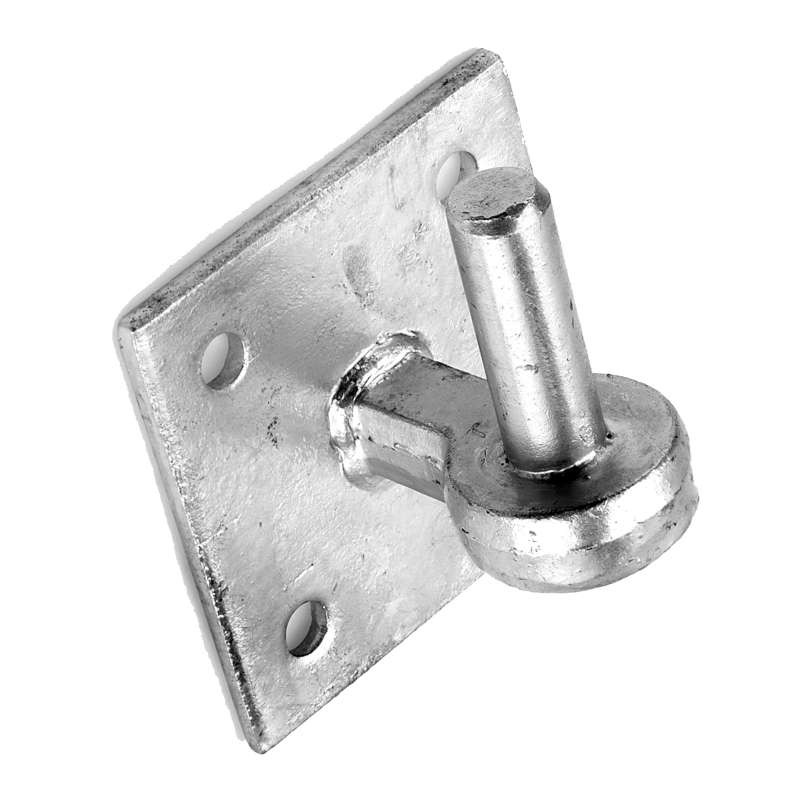 Field Gate Hanger on Square Plate 19mm Pin Galvanised Steel ...