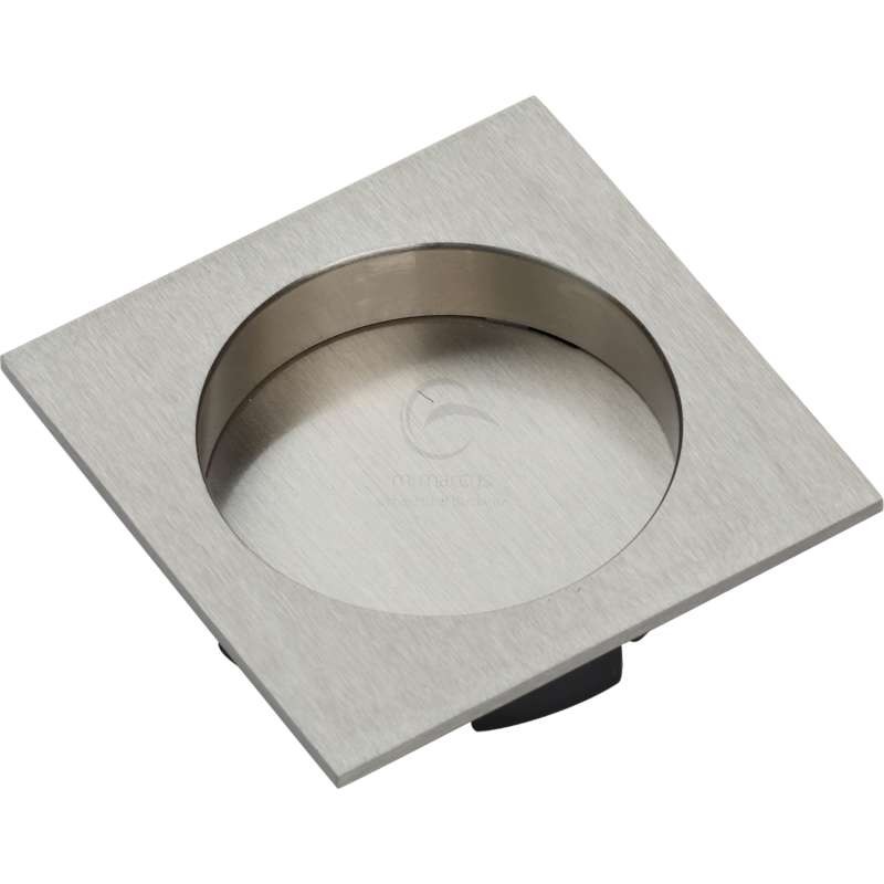 Heritage Square Flush Door Pull SQ2327 Satin Nickel - Broughtons ...