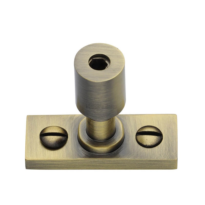 Heritage Stay Locking Pin V1007 Antique Brass Lacquered - Broughtons ...