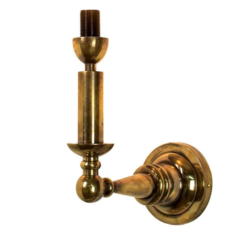 Steamer Dining Wall Light Renovated Brass With Push Switch - Broughtons ...
