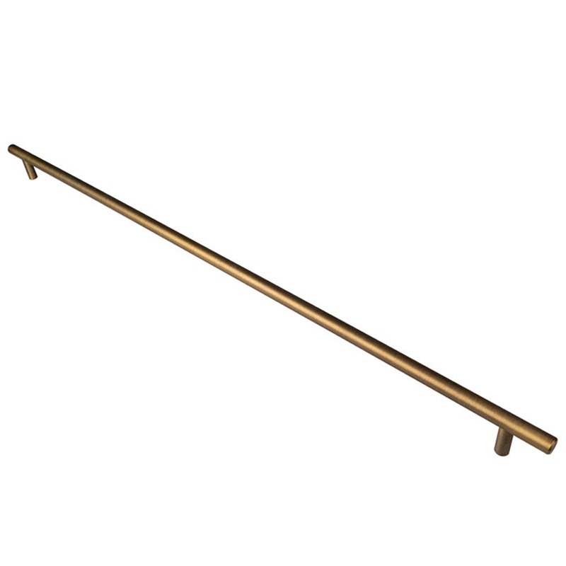 Steel T-Bar Handle 608mm Antique Brass - Broughtons Lighting & Ironmongery