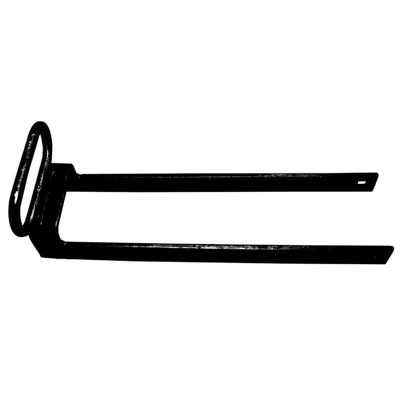 Throw Over Gate Loop With Handle 14" Black Steel - Broughtons Lighting ...
