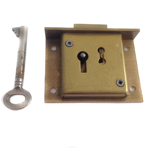 Till Lock 2" Brass - Broughtons Lighting & Ironmongery