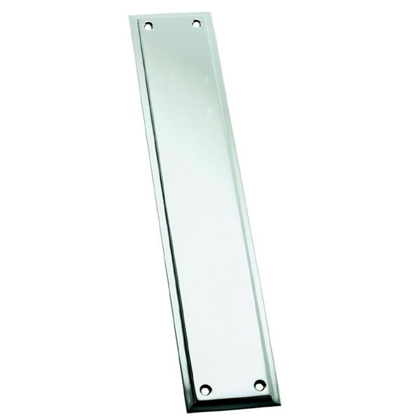 Tudor Finger Plate Chrome - Broughtons Lighting & Ironmongery