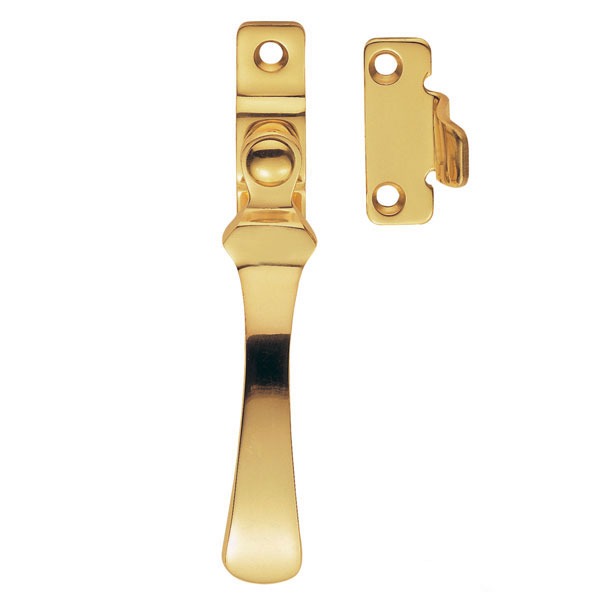 Victorian Wedge Window Handle Polished Brass - Broughtons Lighting ...