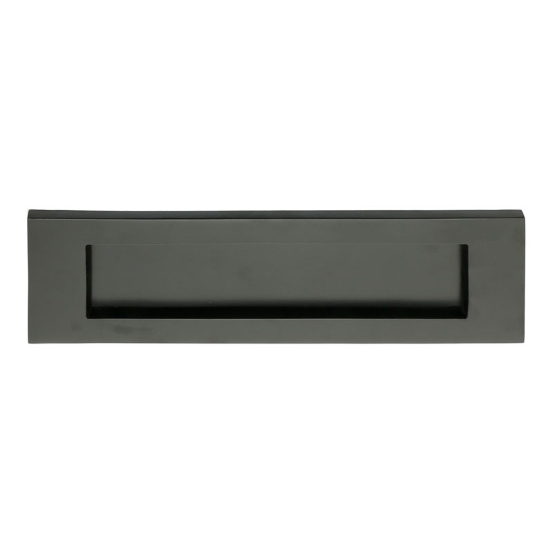 Victorian Letter Plate 305mm Matt Black - Broughtons Lighting & Ironmongery