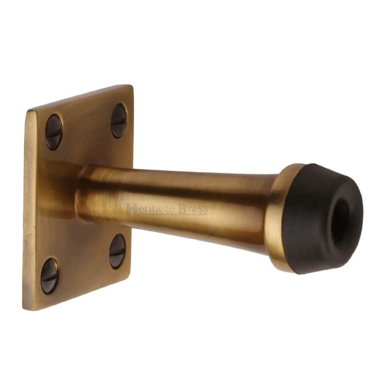 Heritage Wall Mounted Door Stop 76mm V1190 Antique Brass - Broughtons ...