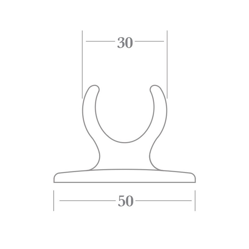 Aston Window Pole Hook Holder Antique Brass Unlacquered - Broughtons ...